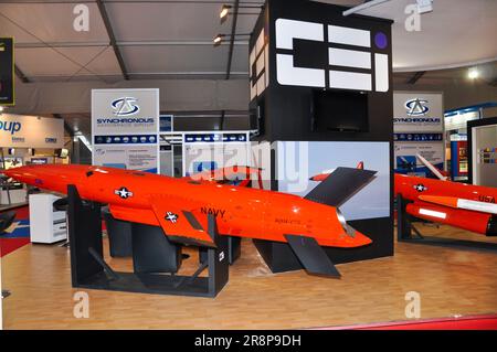 Synchronous Aerospace Group show stand at the Farnborough International ...