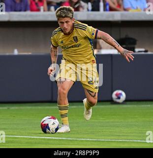 Real Salt Lake midfielder Diego Luna (8) looks on against the San Jose ...