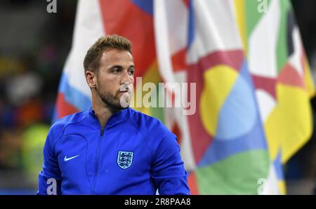 England football player Harry Kane During the match. June 18, 2018 ...