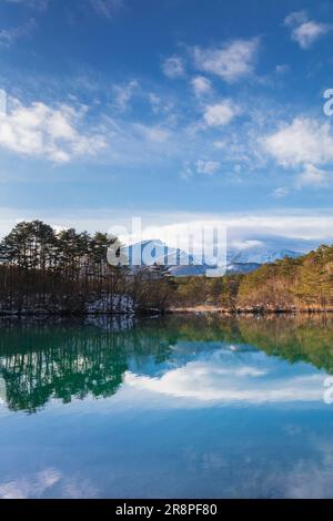 Bishamon-numa and Mt Stock Photo - Alamy