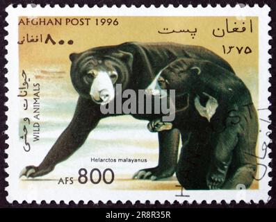 AFGHANISTAN - CIRCA 1996: a stamp printed in Afghanistan shows Polar ...