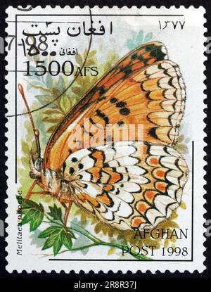 AFGHANISTAN - CIRCA 1998: a stamp printed in Afghanistan shows Stanley ...