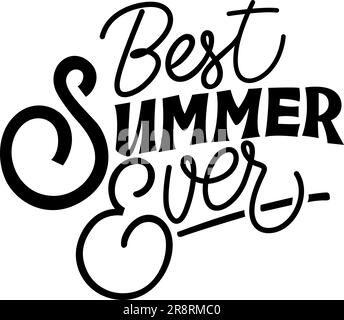 Best summer ever seasonal banner design Stock Vector Image & Art - Alamy