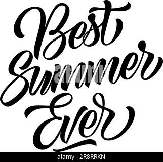 Best summer ever seasonal poster design Stock Vector Image & Art - Alamy