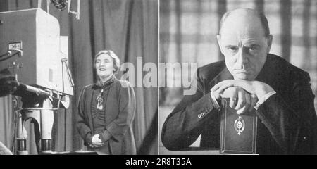 Dame Sybil Thorndike and her husband Lewis Casson attend the topping ...