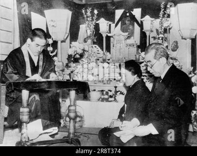 War Crimes Trial of Hideki Tojo (1884 – 1948) general of the Imperial ...