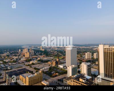 Aerial photograph of downtown Tulsa on a June morning Stock Photo - Alamy