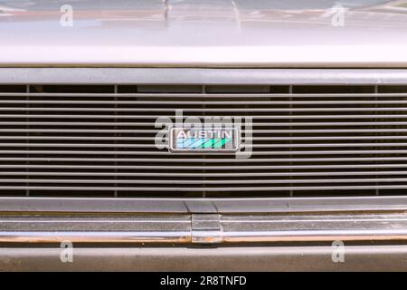 Front view of a Morris Ital, a medium sized car that was built by ...