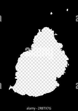 Mauritius map. Blank vector map of the island. Borders of Mauritius for your infographic. Vector ...