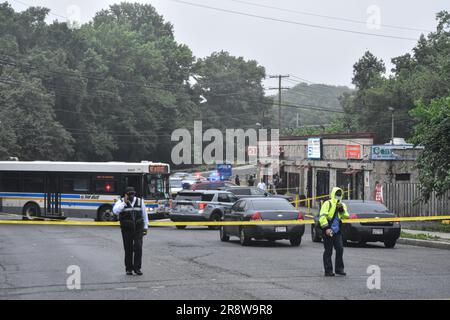 Investigators working at crime scene in messy room Stock Photo - Alamy