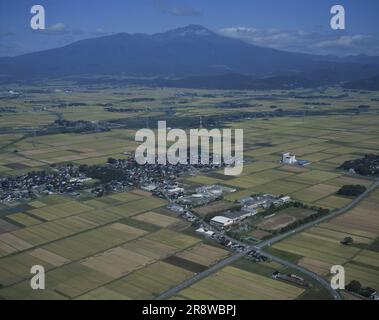 Shonai Plain and Mt. Chokaisan Stock Photo - Alamy