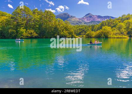 Bishamon-numa and Mt Stock Photo - Alamy