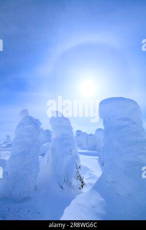 Mount Zao in Winter, Yamagata, Japan Stock Photo - Alamy