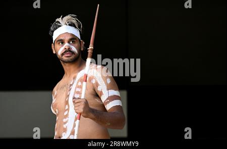 Brisbane, Australia. 23rd June, 2023. Members of the Traditional Owners ...