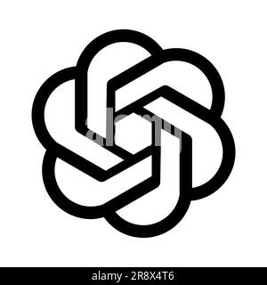 Chatgpt logo, Open AI logotype, AI chatbot, Chat GPT app. AI Artificial ...