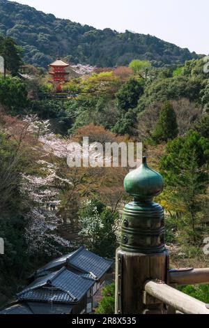 Kiyomizudera Koyasu tower Stock Photo - Alamy