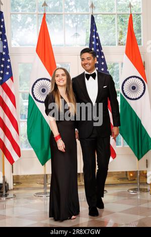 Aftab Pureval, Mayor of Cincinnati and Whitney Whitis arrive for the ...