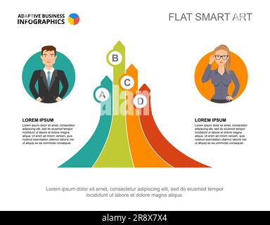 Two partners process chart template for presentation Stock Vector Image ...