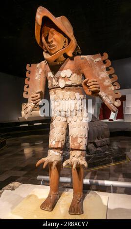 Huitzilopochtli figure, Aztec sun and war god, archaeological site and ...