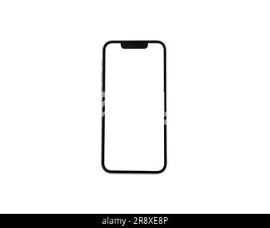 Concept for brochure and advertisement. A phone without front camera ...