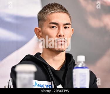 Kazuto Ioka of Japan during the weigh-in for the WBA super-flyweight ...