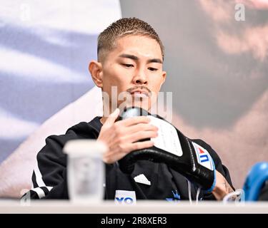 Kazuto Ioka of Japan during the weigh-in for the WBA super-flyweight ...
