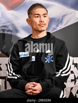 Kazuto Ioka of Japan during the weigh-in for the WBA super-flyweight ...