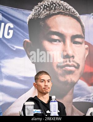 Kazuto Ioka of Japan during the weigh-in for the WBA super-flyweight ...
