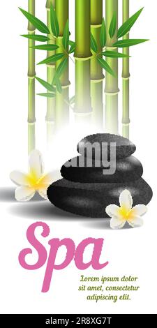 Spa salon lettering, bamboo and stones Stock Vector Image & Art - Alamy