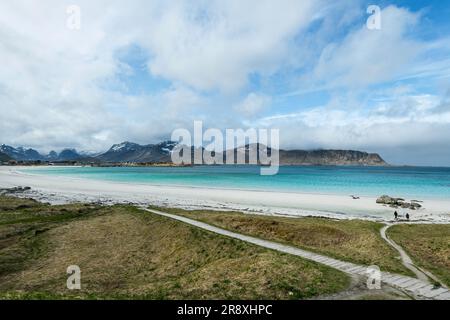 Ramberg Strand, Lofoten, Norwegen Stock Photo - Alamy