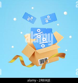 Vouchers and coupons concept. Vector 3d illustration. gold vouchers and ...