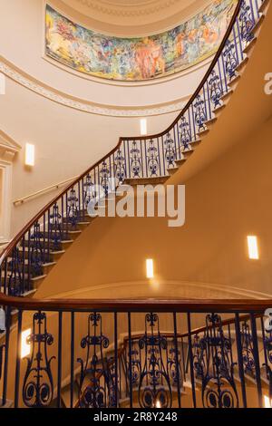 England, London, The Strand, Courtauld Gallery, Spiral Staircase Stock ...