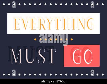 Everything must go promotional banner Stock Vector Image & Art - Alamy
