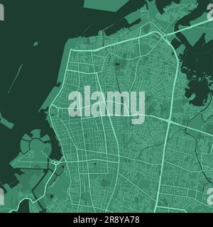 Makassar map. Detailed map of Makassar city administrative area ...