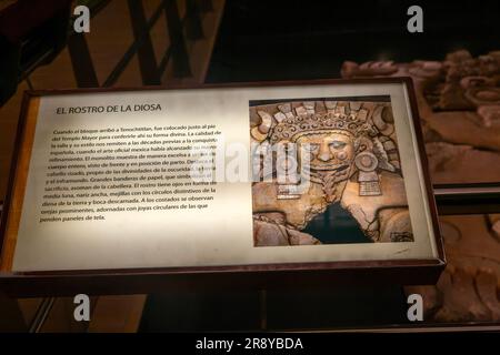Monolith relief figure of Tlaltecuhtli, female Earth Lord goddess ...