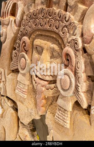 Monolith relief figure of Tlaltecuhtli, female Earth Lord goddess ...