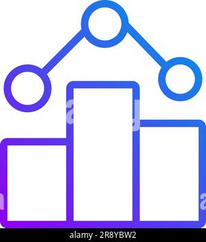 Business statistical data pixel perfect white linear icon for dark theme Stock Vector Image ...