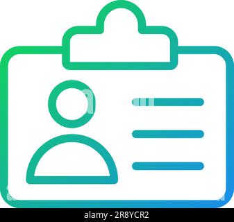 Employee badge pixel perfect linear icon Stock Vector Image & Art - Alamy