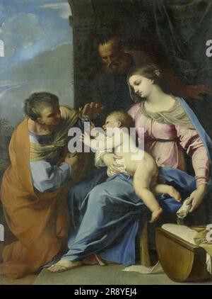 Raffaello Vanni (attributed to), The Holy Family and St Anne, painting ...