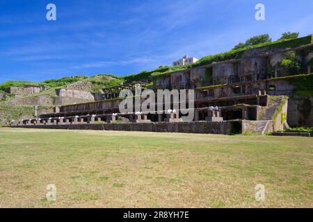 Sado gold mine Kitazawa flotation field ruins Stock Photo - Alamy