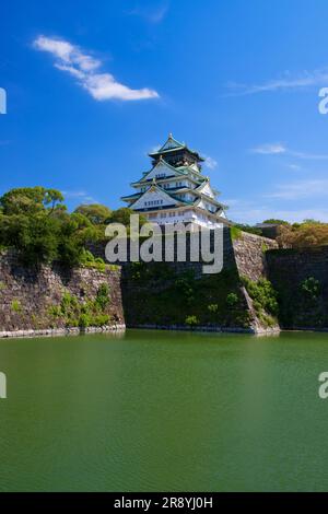 Tower of Osaka Castle and inner moat Stock Photo - Alamy