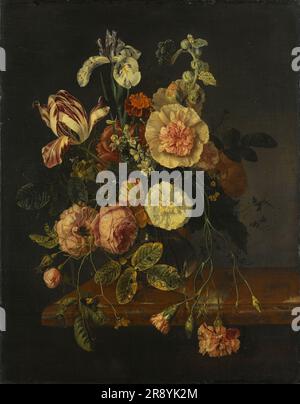 Still life with flowers, attributed to Jacob van Walscapelle, 1670 ...