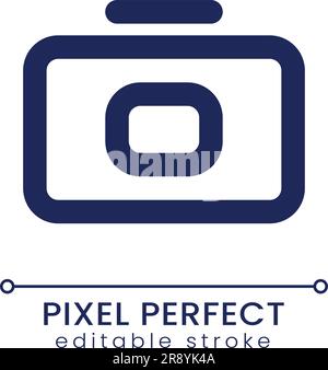 Camera pixel perfect linear ui icon Stock Vector Image & Art - Alamy