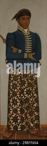 Clothes, fashion in Java, Javanese costumes, from the left, musicians ...