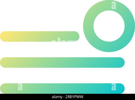 Notification from main menu pixel perfect flat gradient two-color ui icon Stock Vector Image ...