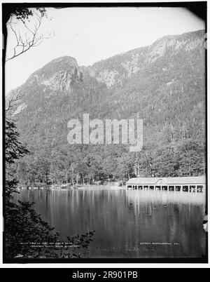 Photograph of Profile Lake and Eagle Cliff in Franconia Notch ...