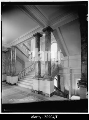 South stairway, Wayne County Building, Detroit, (1902 Stock Photo - Alamy