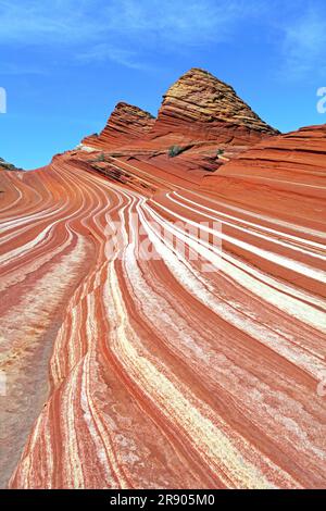 Striations in the Navajo Sandstone, Coyote Butte North, Vermillion ...