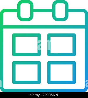 Calendar pixel perfect gradient linear ui icon Stock Vector Image & Art ...