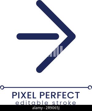 Move forward pixel perfect flat gradient two-color ui icon Stock Vector ...